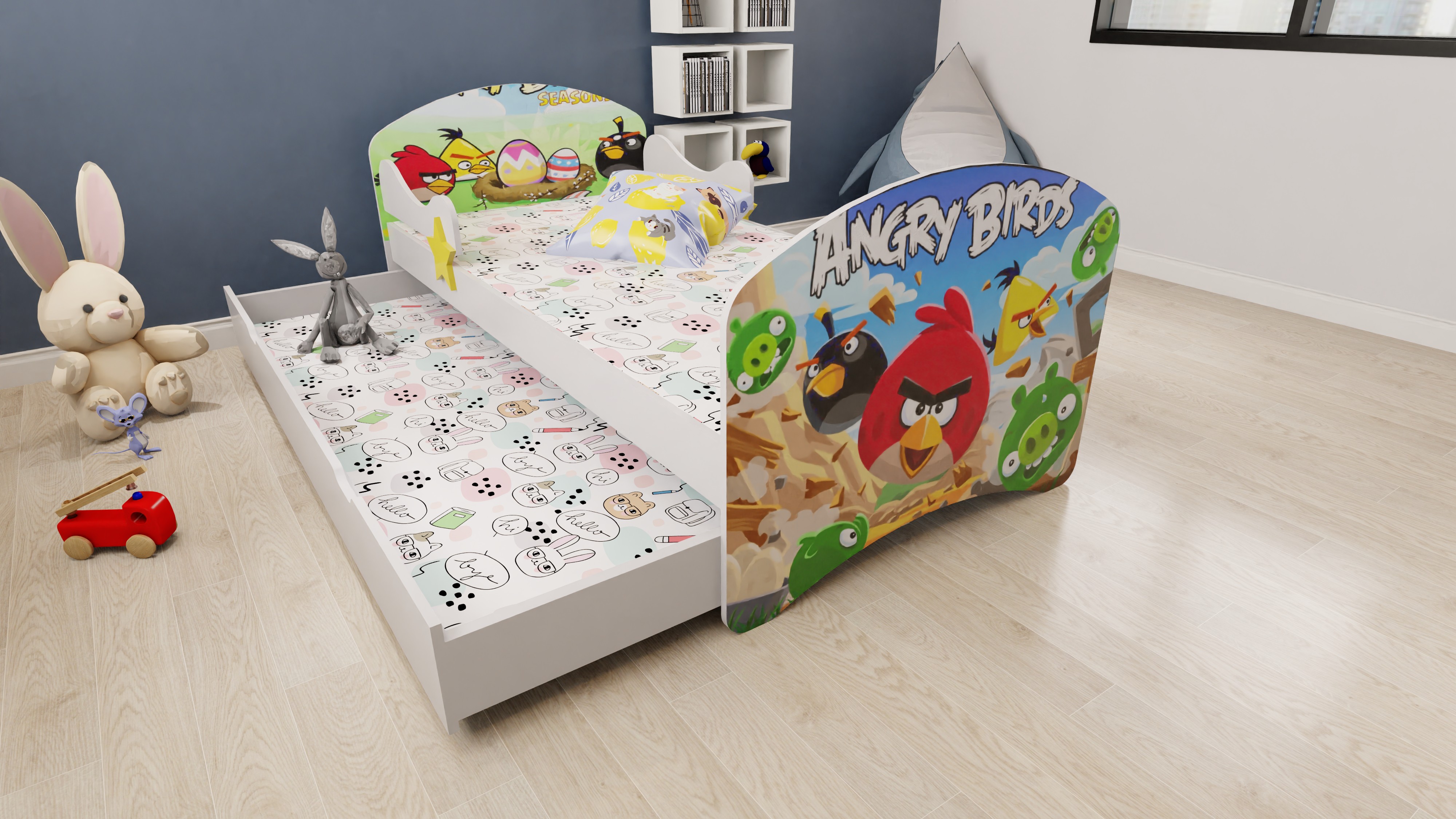 Giường ngủ tầng tiện dụng Angry Bird GHSB-232