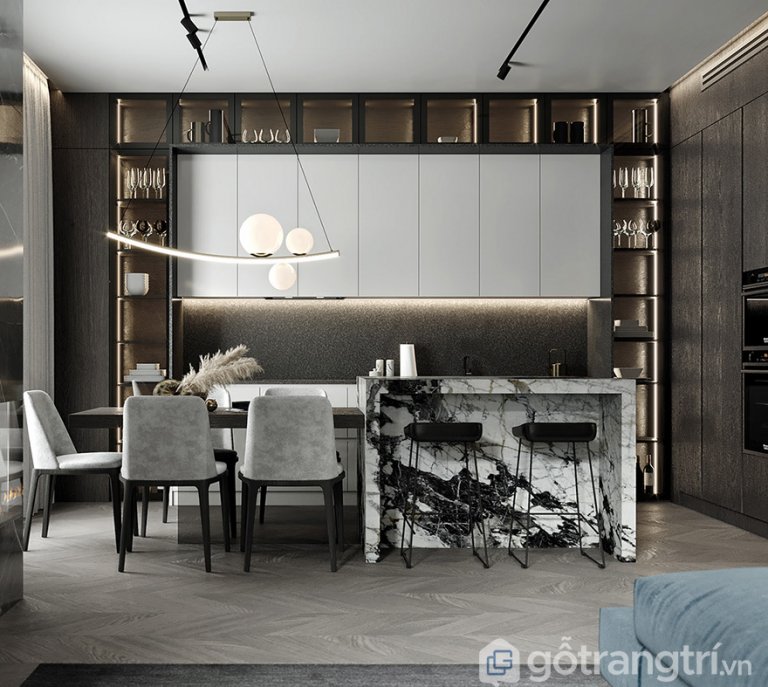 Thiết kế nội thất căn hộ Eco Lake View 3 phòng ngủ hiện đại | Gỗ Trang Trí