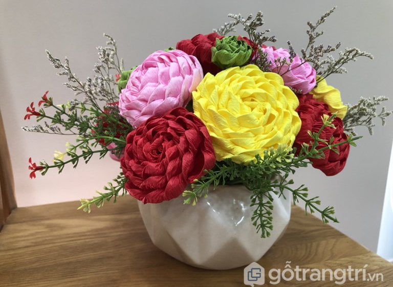 Hướng dẫn cách làm hoa giả handmade siêu xinh