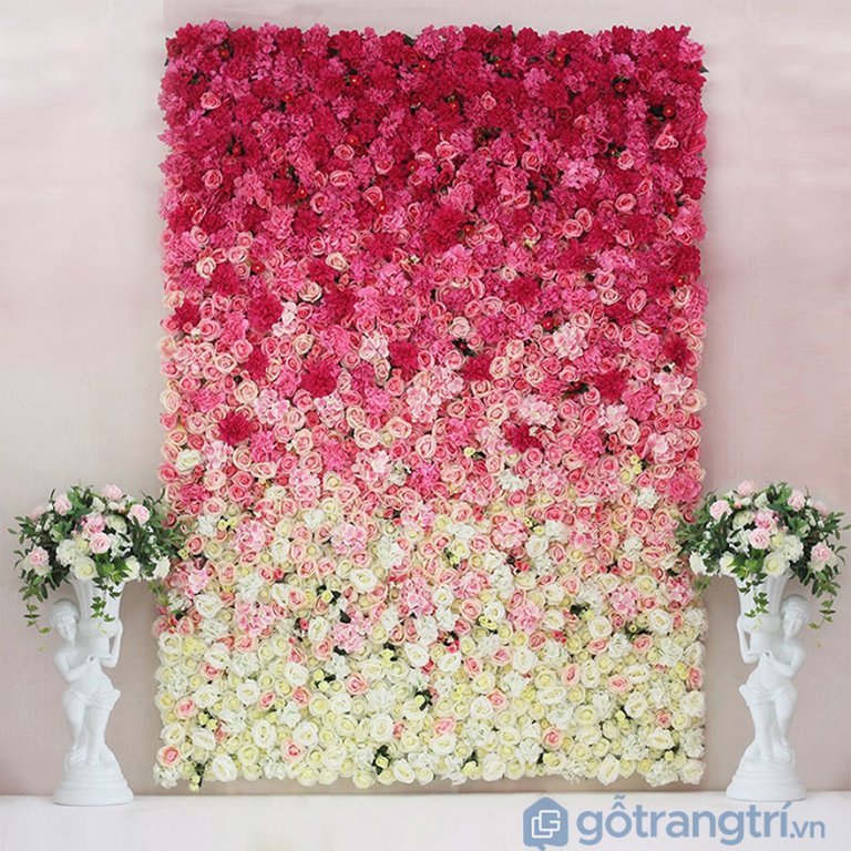 Gợi ý chọn hoa giả trang trí tường phù hợp không gian