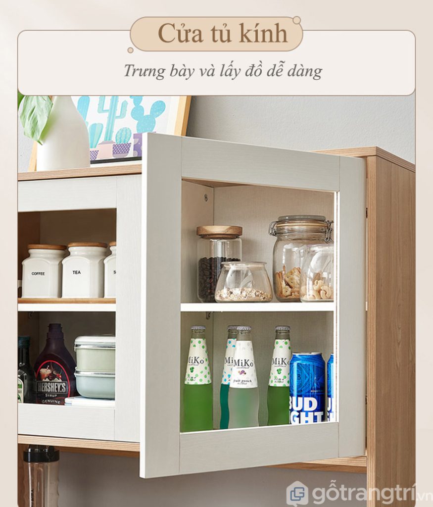 Tủ bếp hiện đại bằng gỗ công nghiệp cao cấp GHS-9214