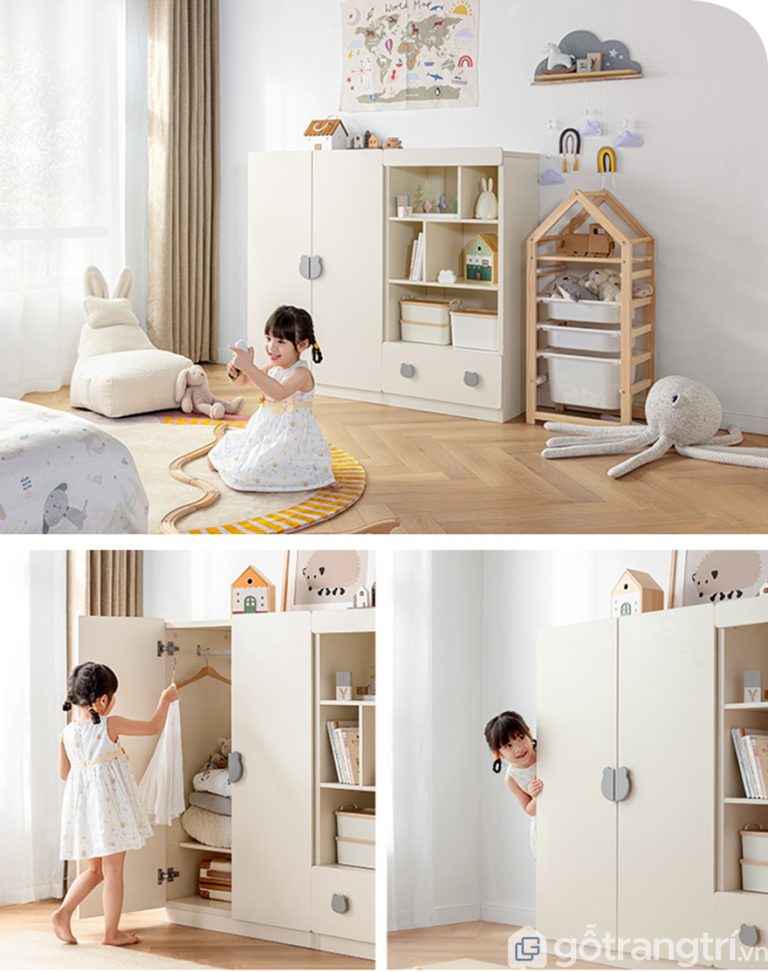 Tủ quần áo đa năng thiết kế hiện đại cho bé GHS-51852
