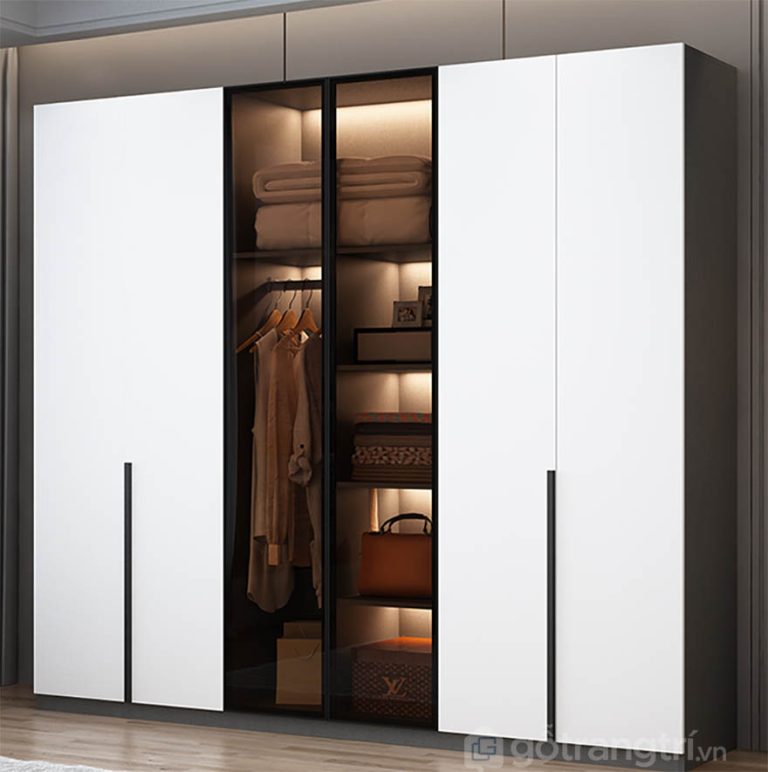 Tủ quần áo đẹp, thiết kế tối giản GHS-51909