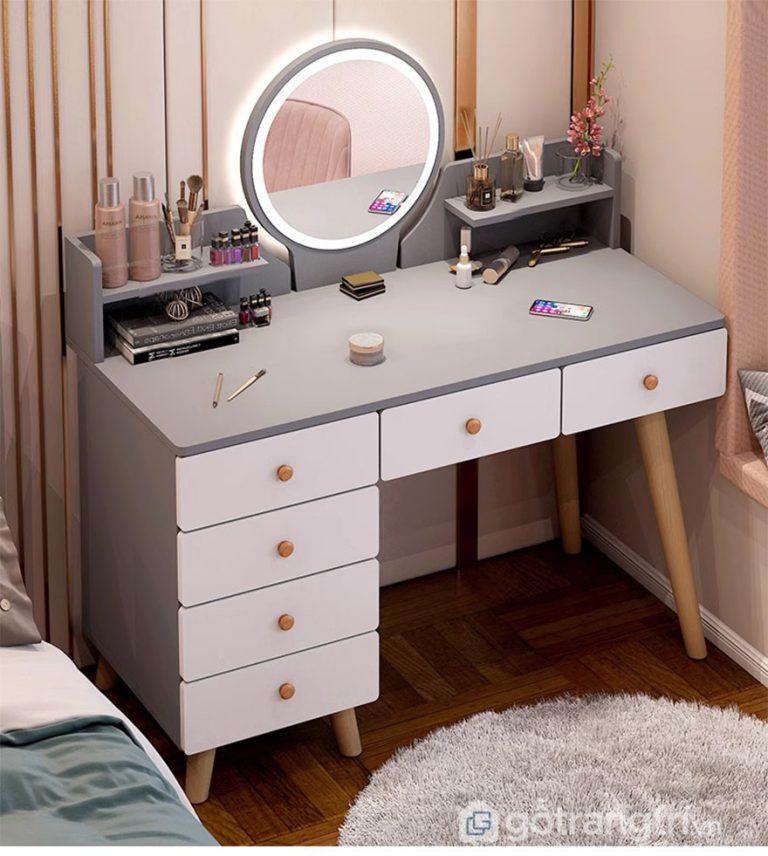 Bàn Phấn Đèn Led Gỗ MDF Cao Cấp GHS-41919