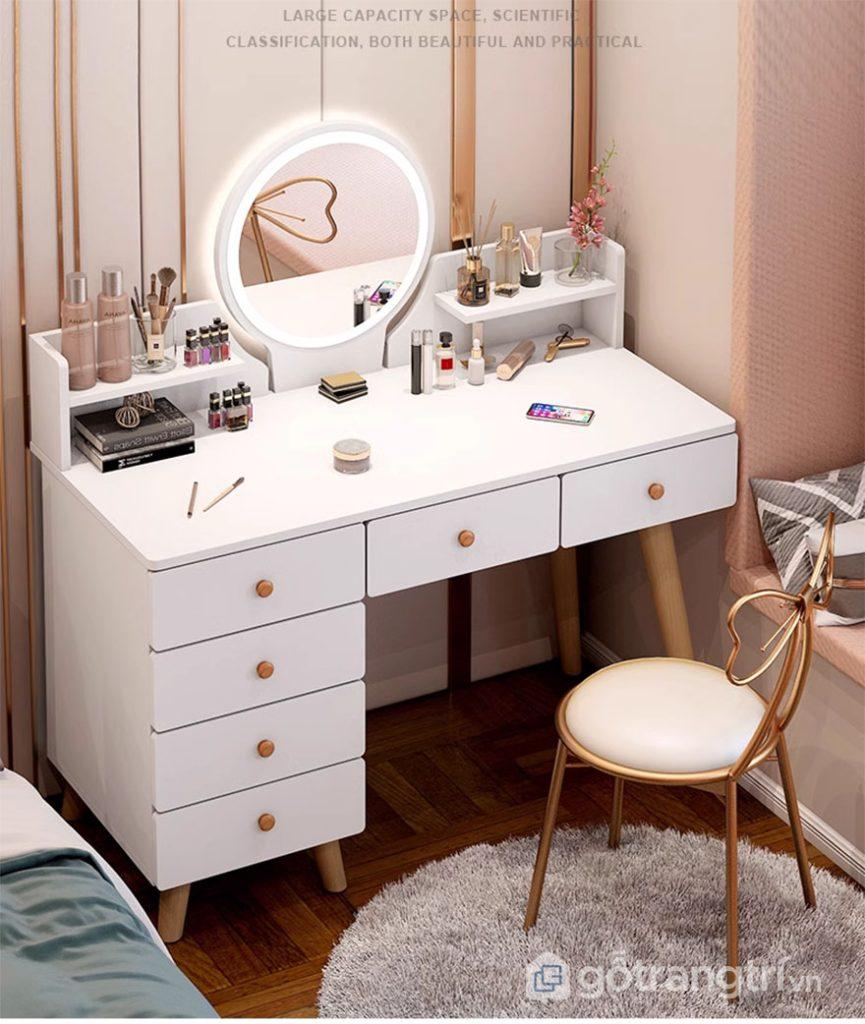 Bàn Phấn Đèn Led Gỗ MDF Cao Cấp GHS-41919