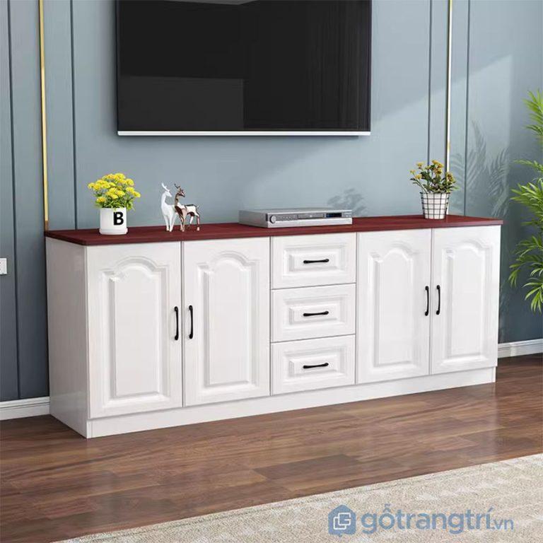 Tủ gỗ tivi đẹp phong cách Châu Âu GHS-52090