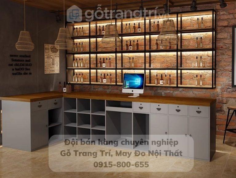 Quầy bàn bar gỗ đẹp cao cấp GHS-41993 - Gỗ Trang Trí