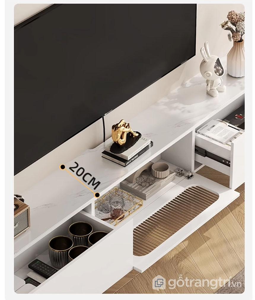 Kệ treo tường ti vi gỗ MDF GHS-3587