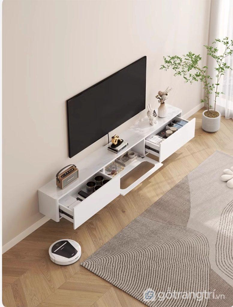 Kệ treo tường ti vi gỗ MDF GHS-3587
