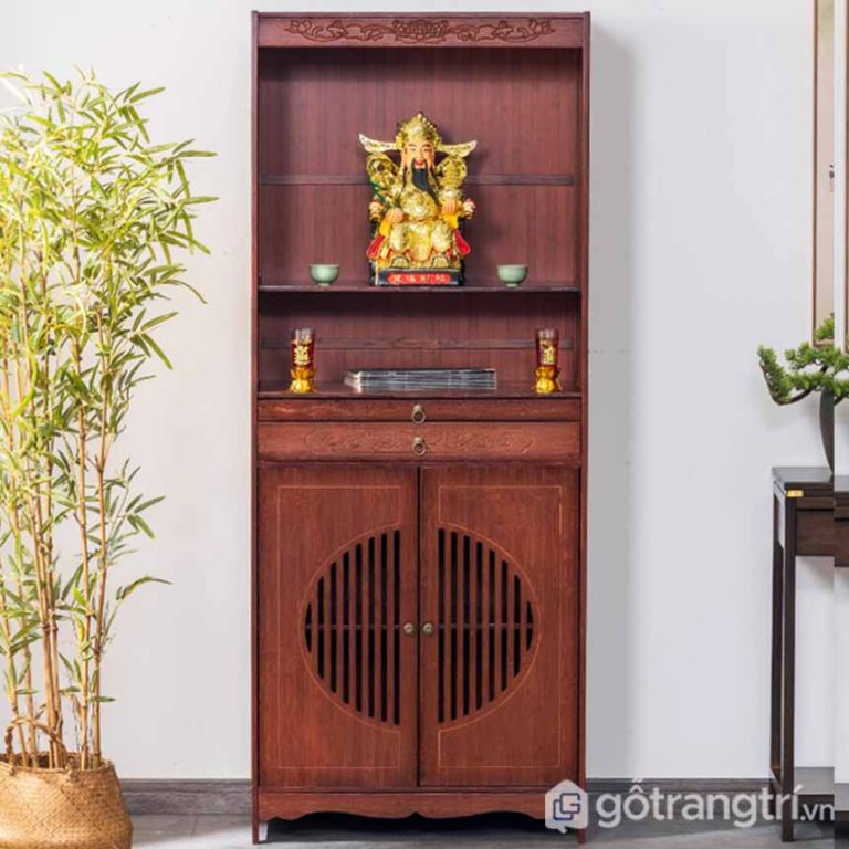 Tủ thờ nhỏ đẹp gỗ tự nhiên cao cấp GHS-52560